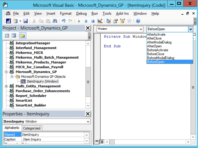 How To Modify Gp Forms Using Gp Modifier And Vba Ktl Solutions
